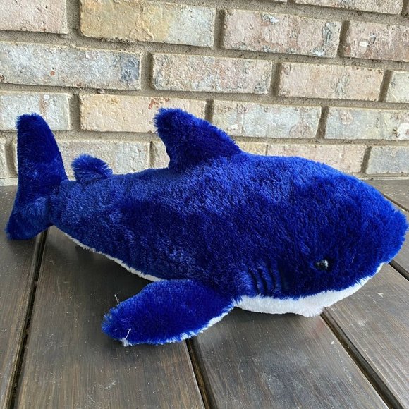 Toys | Aurora Blue Shark Plush Great White Blue Stuffed Animal Blue ...
